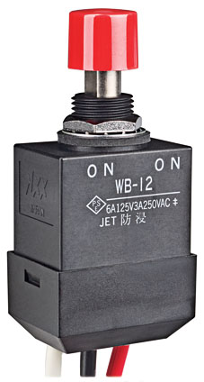 WB Series Pushbutton with Wire Leads :NKK Switches
