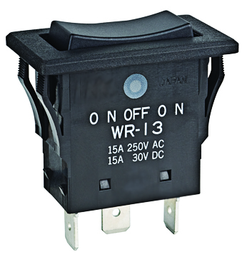 WR Series Rocker with Solder Lug, Screw Lug or Quick Connect Terminals